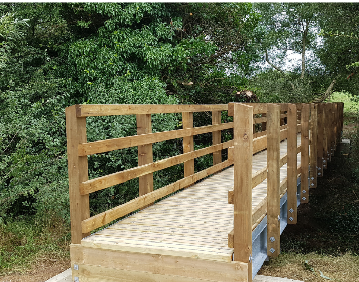 Timber Bridge Kit UK | Steel & Redwood | Spans 3–16m | Built by Bison
